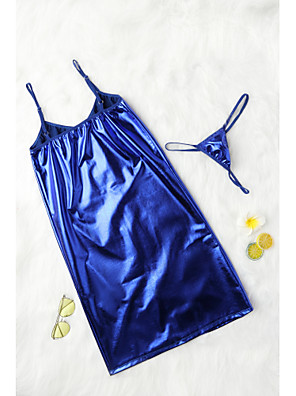 Women's Backless Suits Nightwear Solid Colored Black Fuchsia One-Size ...