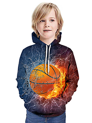 Kids Boys' Active Street chic Geometric 3D Patchwork Print Long Sleeve ...