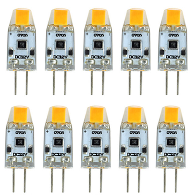 10pcs 3 W LED Bi-pin Lights 300 lm G4 T 1 LED Beads COB Dimmable New ...