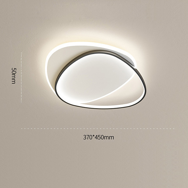 plafón led moderno simple básico 37cm 46cm formas geométricas montaje ...