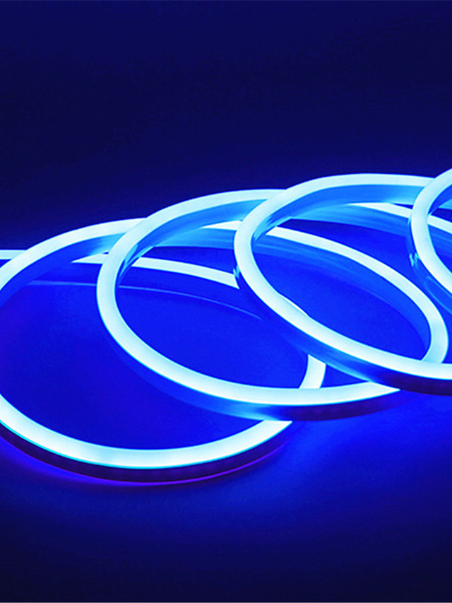 LED néon flex bande lumières 6mm étroite lumière au néon 12v led bande ...