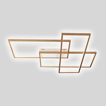 LED Ceiling Light Square Shape 113cm Linear Design Flush Mount Lights ...